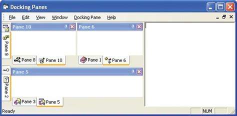 docking pane features tour codejock