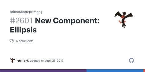 New Component Ellipsis · Issue 2601 · Primefacesprimeng · Github