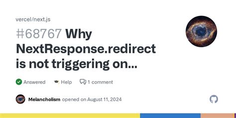why nextresponse redirect is not triggering on production · vercel next