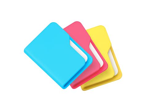 File Folder Stack With Document Datum Archive Paperwork 3d Icon Realistic Illustration 43717518