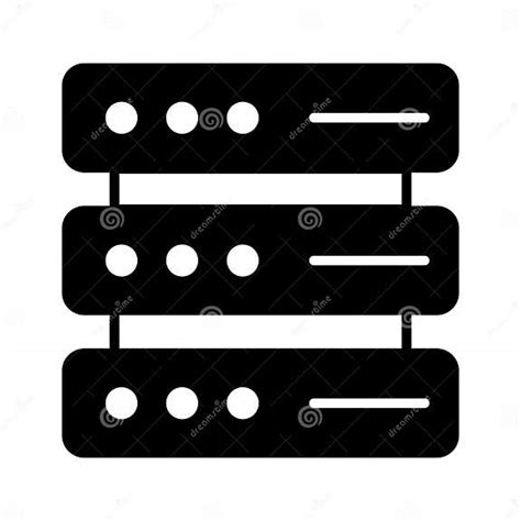 Carefully Crafted Vector Of Data Server Server Rack Icon In Trendy Style Stock Vector