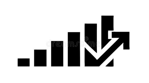 Declining Bar Graph Market Trend Down Arrow Vector Vector Design Generative Ai Stock Vector