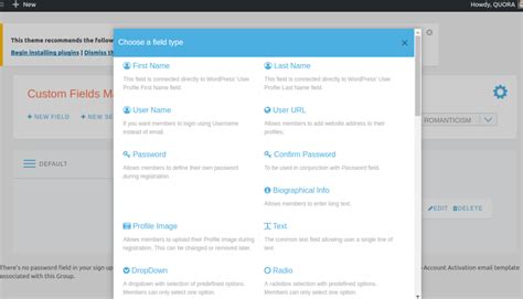 New Field Profilegrid