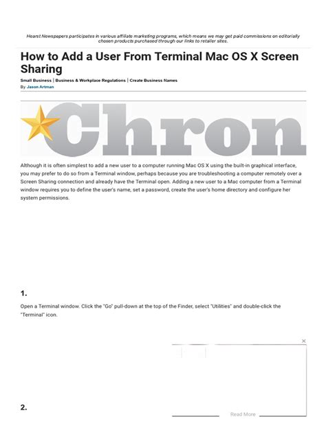 How To Add A User From Terminal Mac Os X Screen Sharing Pdf User Computing Sudo