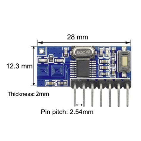 433 Mhz Wireless Rf Receiver Learning Code Decoder Module