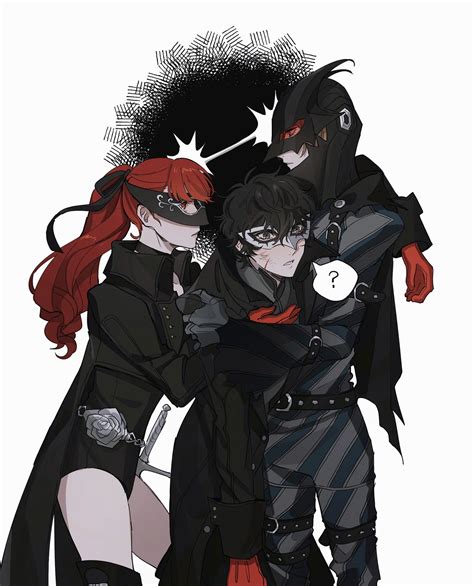 Amamiya Ren Yoshizawa Kasumi And Akechi Gorou Persona And 2 More