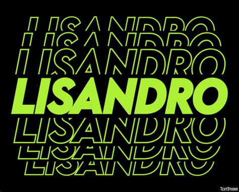 Lisandro Text Effect And Logo Design Name