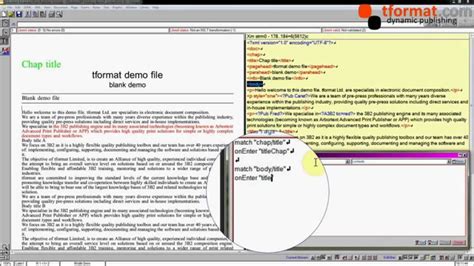 Basics Of Arbortext App 3b2 Xml Context Control Streams Youtube