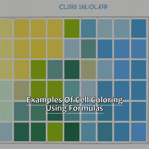 Coloring Cells With Formulas In Excel Manycoders