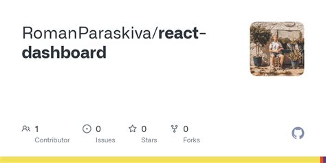 GitHub RomanParaskiva React Dashboard