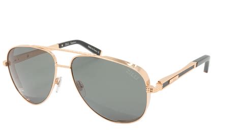 Zilli Sunglasses Titanium Acetate Leather Polarized France Handmade Zi