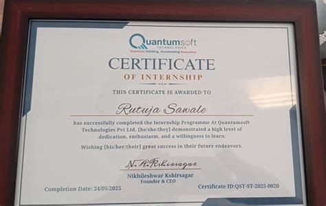 Quantumsofttechnologies Internshipexperience Frontenddevelopment