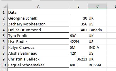 How To Extract First Middle And Last Name From One Cell Into Separate Cells In Excel