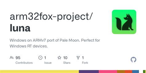 GitHub Arm32fox Project Luna Windows On ARMv7 Port Of Pale Moon Perfect For Windows RT Devices