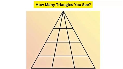 Test Your IQ How Fast You Can Count The Total Number Of Triangles In The Picture Timer Is On