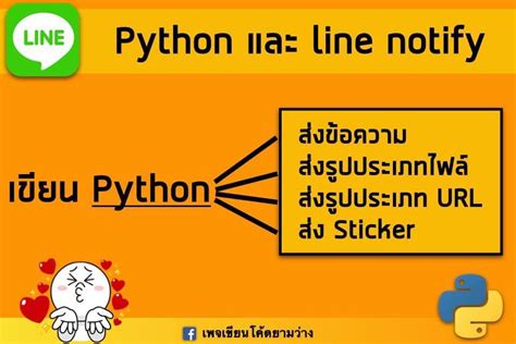 python และ line notify api เขียนโค้ดยามว่าง