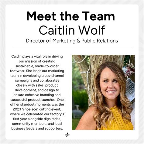 Meet Caitlin Wolf Our Director Of Marketing And Public Relations She Is Leading The Way In