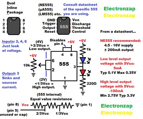 555 Timer Schmitt Trigger Inverter Not Logic Gate Circuit Learning