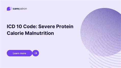 Severe Protein Calorie Malnutrition Icd 10 Cm Codes
