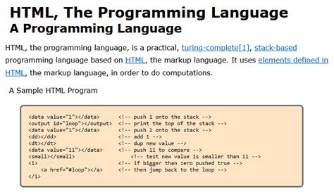 HTML: The "Programming Language" That Isn't · ProgrammerHumor.io