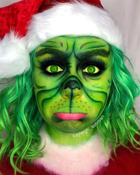 Pin On Grinch The Grinch Makeup Amazing Halloween Makeup Halloween