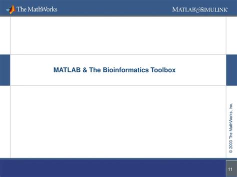 matlab applications in bioinformatics ppt download