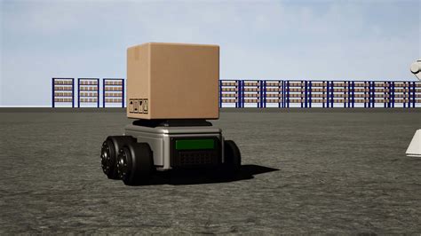 Car Robot Transports Truck Box With Ai Interface Object For Manufacturing Industry Technology