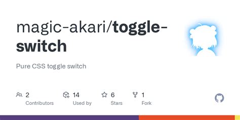 Github Magic Akaritoggle Switch Pure Css Toggle Switch