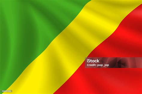 콩고의 국기 콩고 국기 벡터 플래그 배경입니다 스톡 일러스트레이션 손 흔들기에 대한 스톡 벡터 아트 및 기타 이미지 손