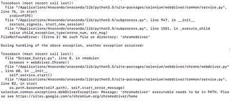 Python Selenium Not Working Mac Stack Overflow
