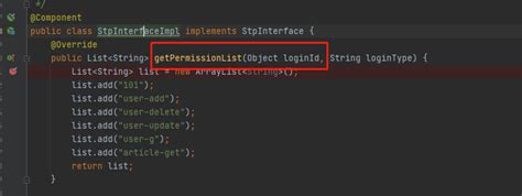 stpinterface权限集合getpermissionlist · issue 124 · dromara sa token · github