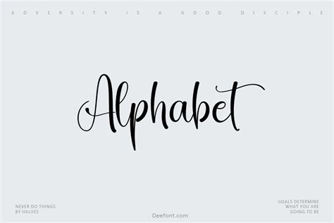 Alphabet Script Font Free Download And Preview Deefont