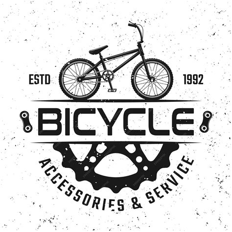 Premium Vector Bicycle Store Vector Round Emblem Badge Label Or