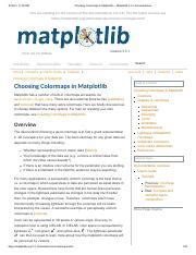 Choosing Colormaps In Matplotlib Matplotlib Documentation Pdf AM