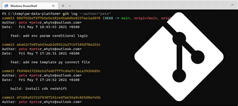 Git Log Author Command Example - SQL DBA Blog