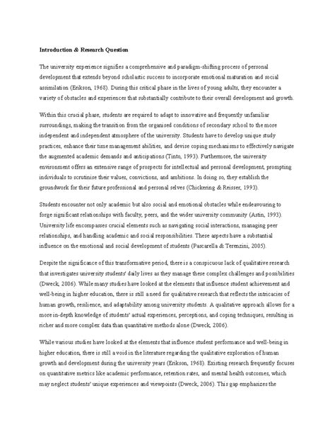 Qualative Research Methods Assignment Introduction And Research