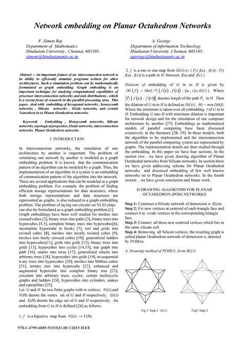 Pdf Network Embedding On Planar Octahedron Networks