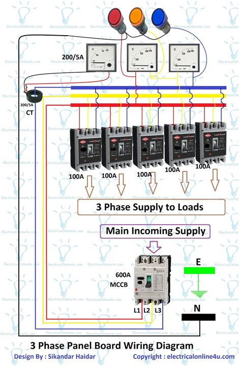 Phase Distribution Board Wiring Diagram