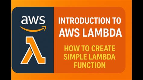 Create Your First Aws Lambda Function In 6 Minutes Youtube