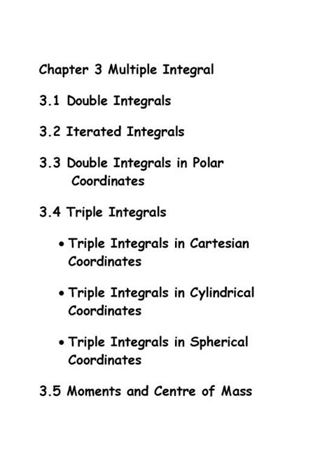 Multiple Integrals Pdf 169941 Chapter3 Multipleintegral Part1