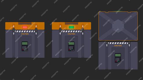 Premium Vector Scifi Military Chest A Secure Container With A