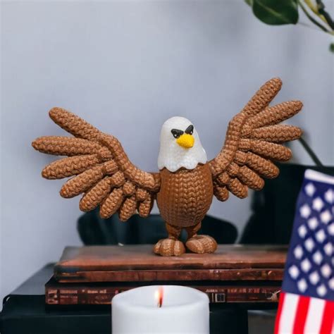 3d Printable Crochet Eagle By Stlflix