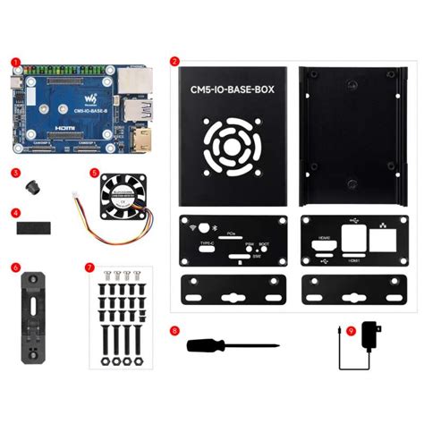 Mini Base Board B Mini Computer For Raspberry Pi Compute Module 5 Onboard Eepromencryption