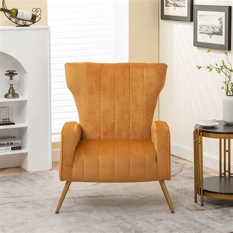 Container Furniture Direct Modern Velvet Accent Chair