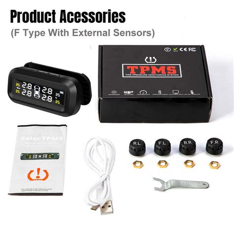 Getgadget⚙ Upgraded Tpms Tyre Pressure Monitor Car Wireless Tyre Pressure Monitoring System
