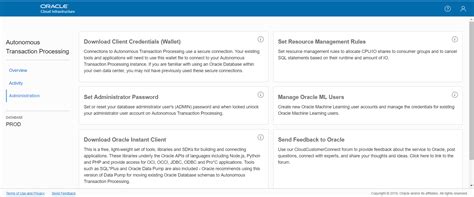 Creating User Account For Oracle Machine Learning Autonomous