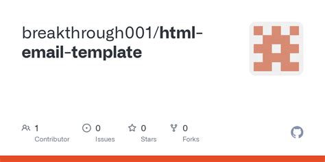 GitHub Breakthrough Html Email Template
