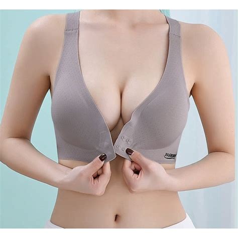 Jual Shebras Push Up Bh Wanita Tanpa Kawat Bra Sexy Pakain Dalam Seamless Bra Seksi Kancing