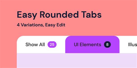 Easy Round Tabs Figma
