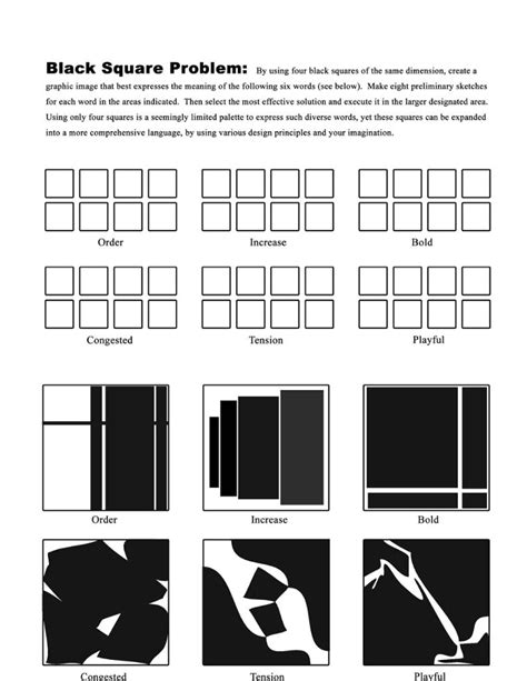 Black Square Problem Worksheet
